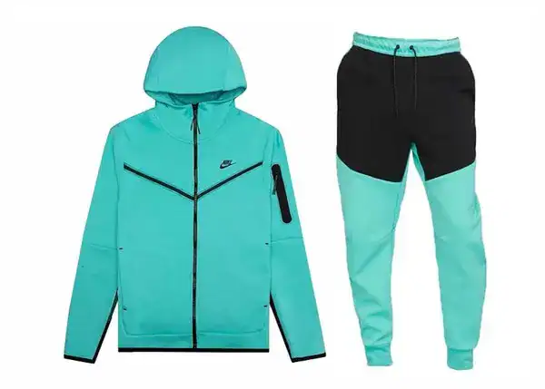 Nike Sportswear Tech Fleece Hoodie & Joggers Set - Washed Teal